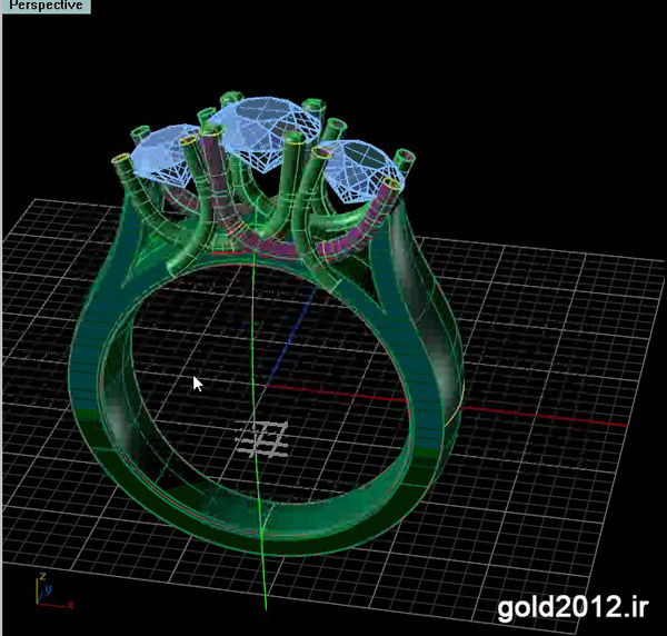آموزش نرم افزار طراحی مدل طلا و جواهرات ماتریکس